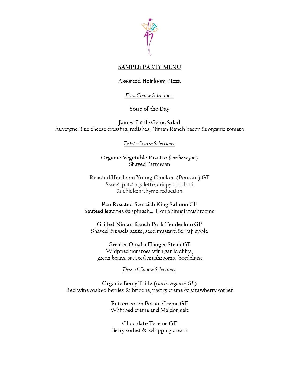 Private Parties – Bistro 45